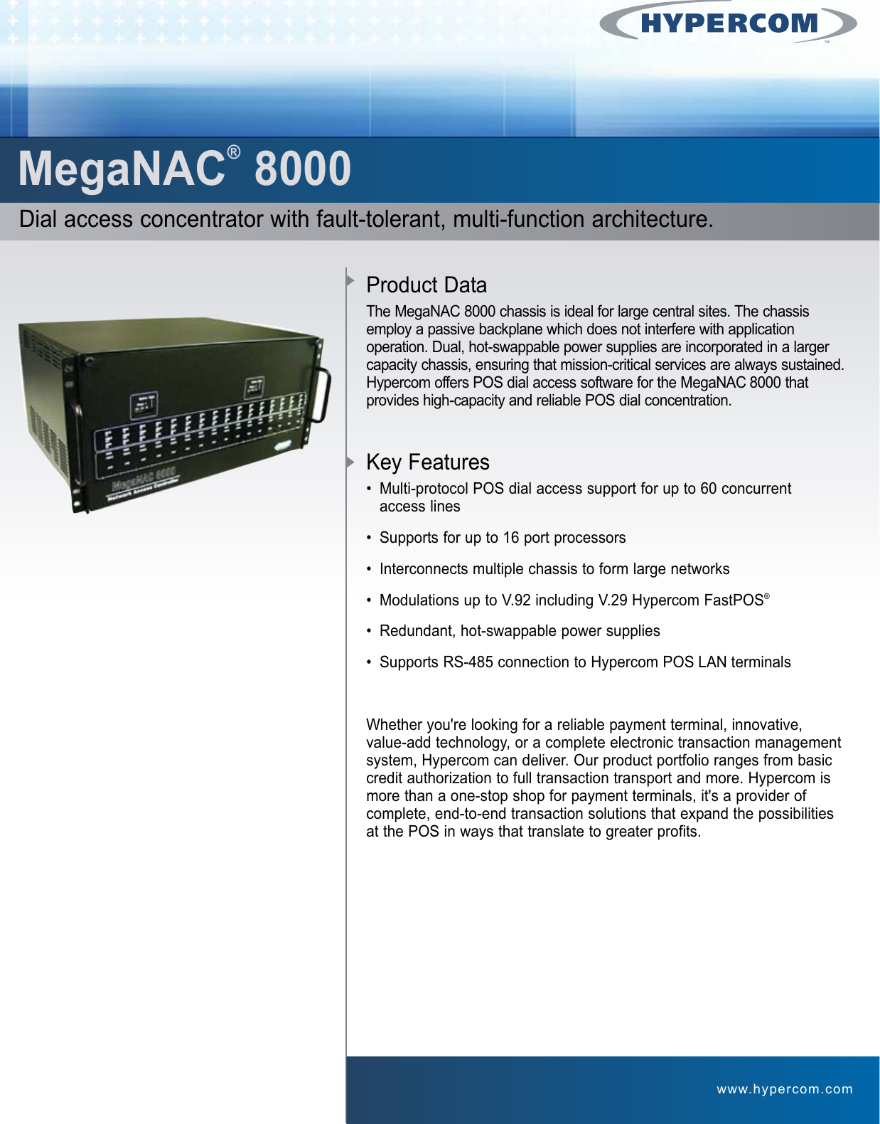 Hypercom Meganac 8000 Users Manual Meganac8000.qxp