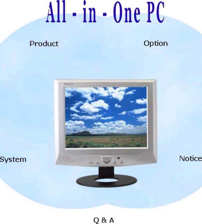 IDnet ELLIPSIS All-in-One PC(Computer) User Manual ...