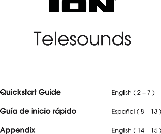 ION Audio IHP21 Wireless Headphone System for TV User Manual Telesounds ...