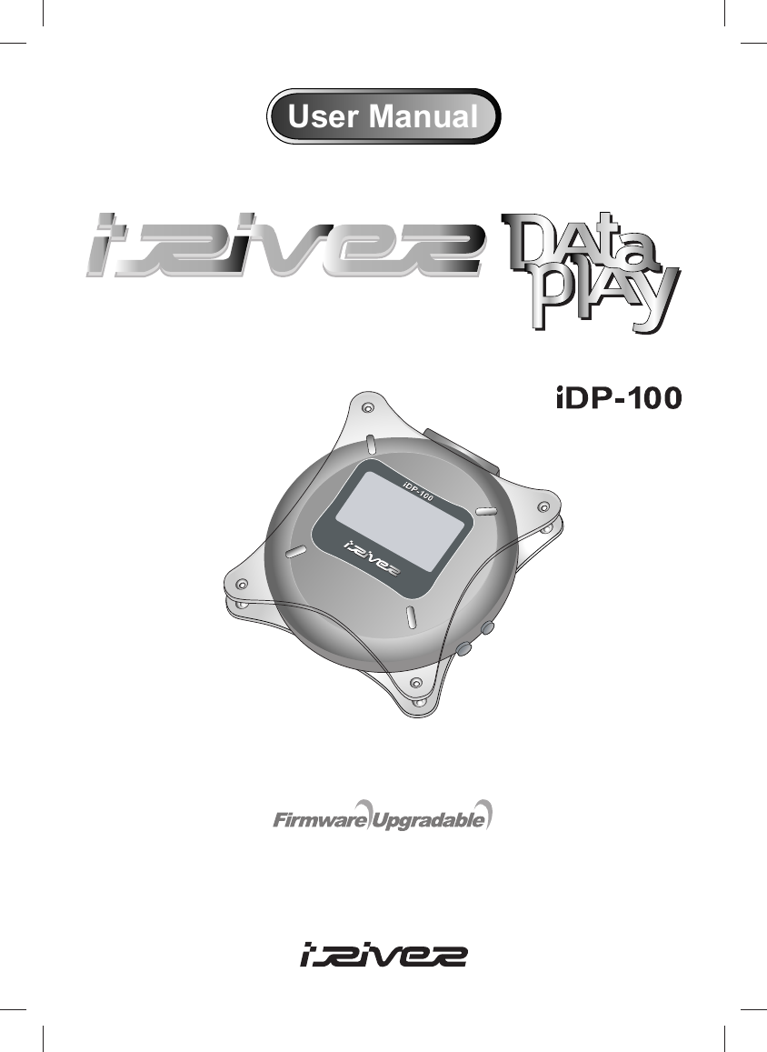 IRIVER IDP100 Data Play User Manual cover