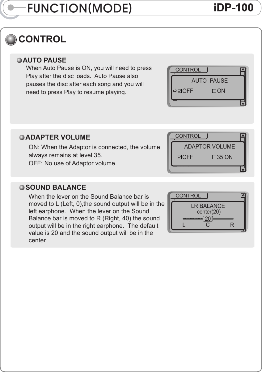 IRIVER IDP100 Data Play User Manual cover