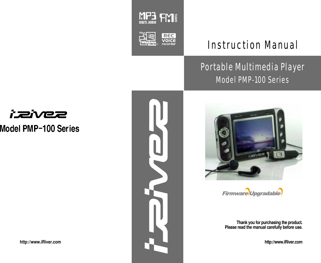 IRIVER PMP140 PORTABLE MULTIMEDIA PLAYER User Manual USERS MANUAL