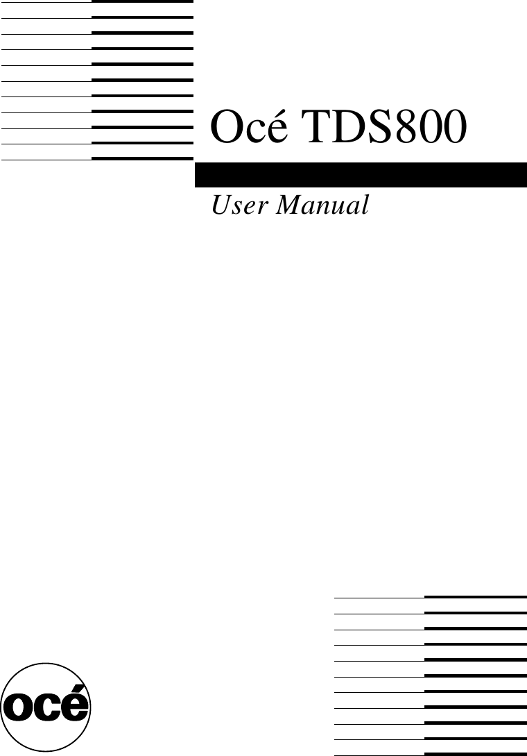 Ibm Oce Tds800 Users Manual Océ