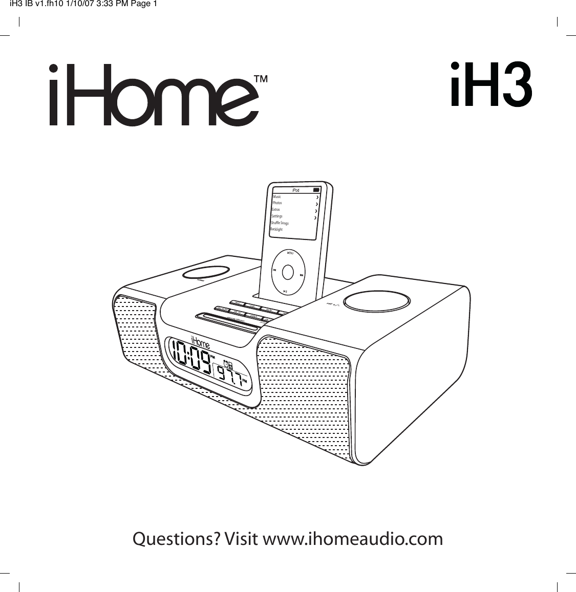 Ihome Ih3 Users Manual IB V1.fh10