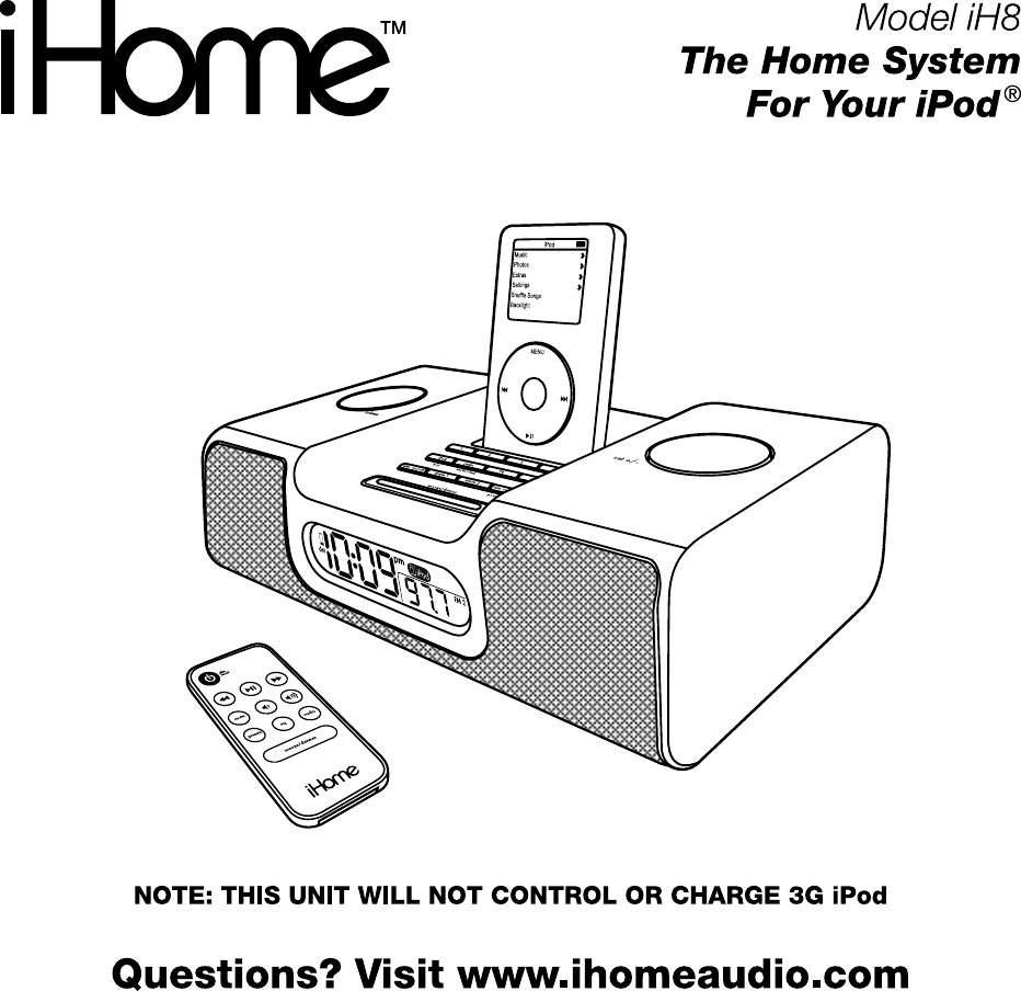 Ihome Ih8 Users Manual
