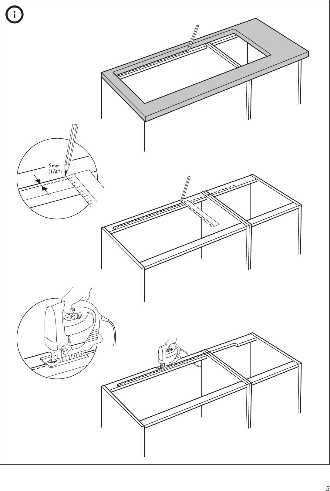 Ikea Boholmen Inset Sink 2 Bowl Drain 49X20 Assembly Instruction