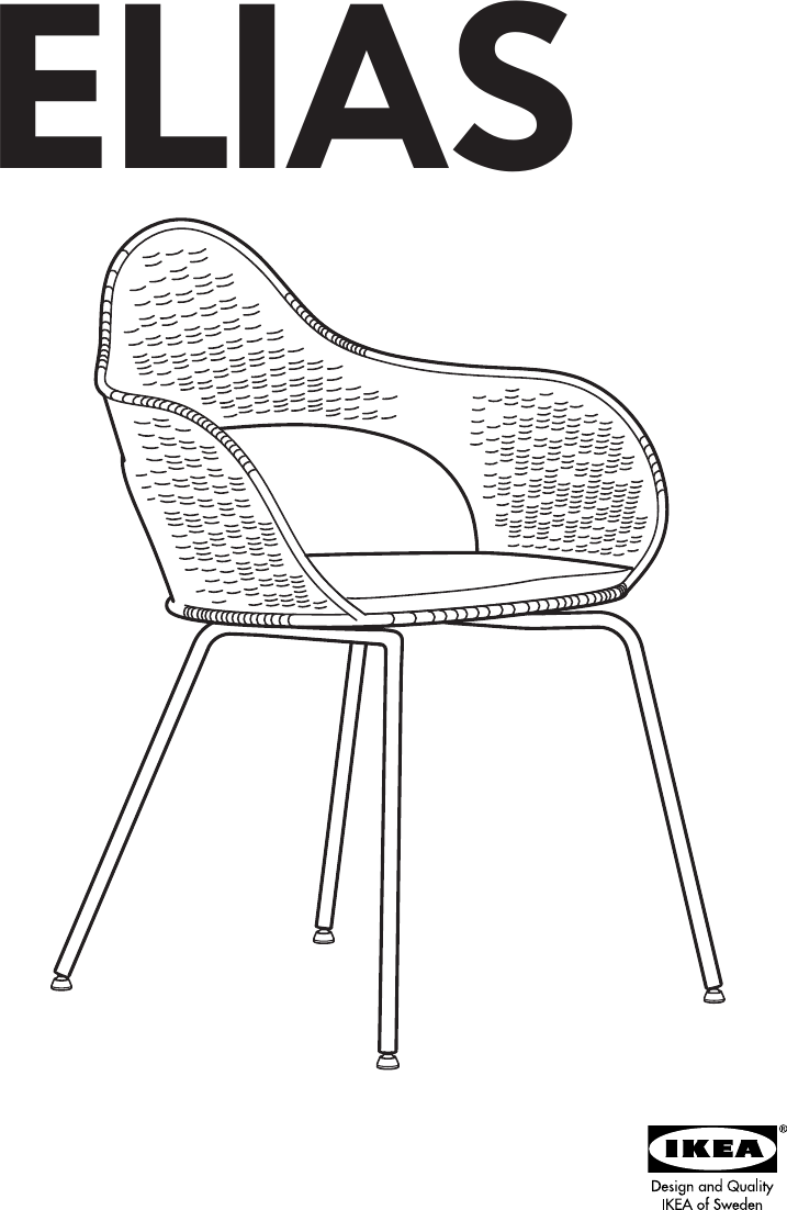 Ikea Elias Chair W Arms Assembly Instruction