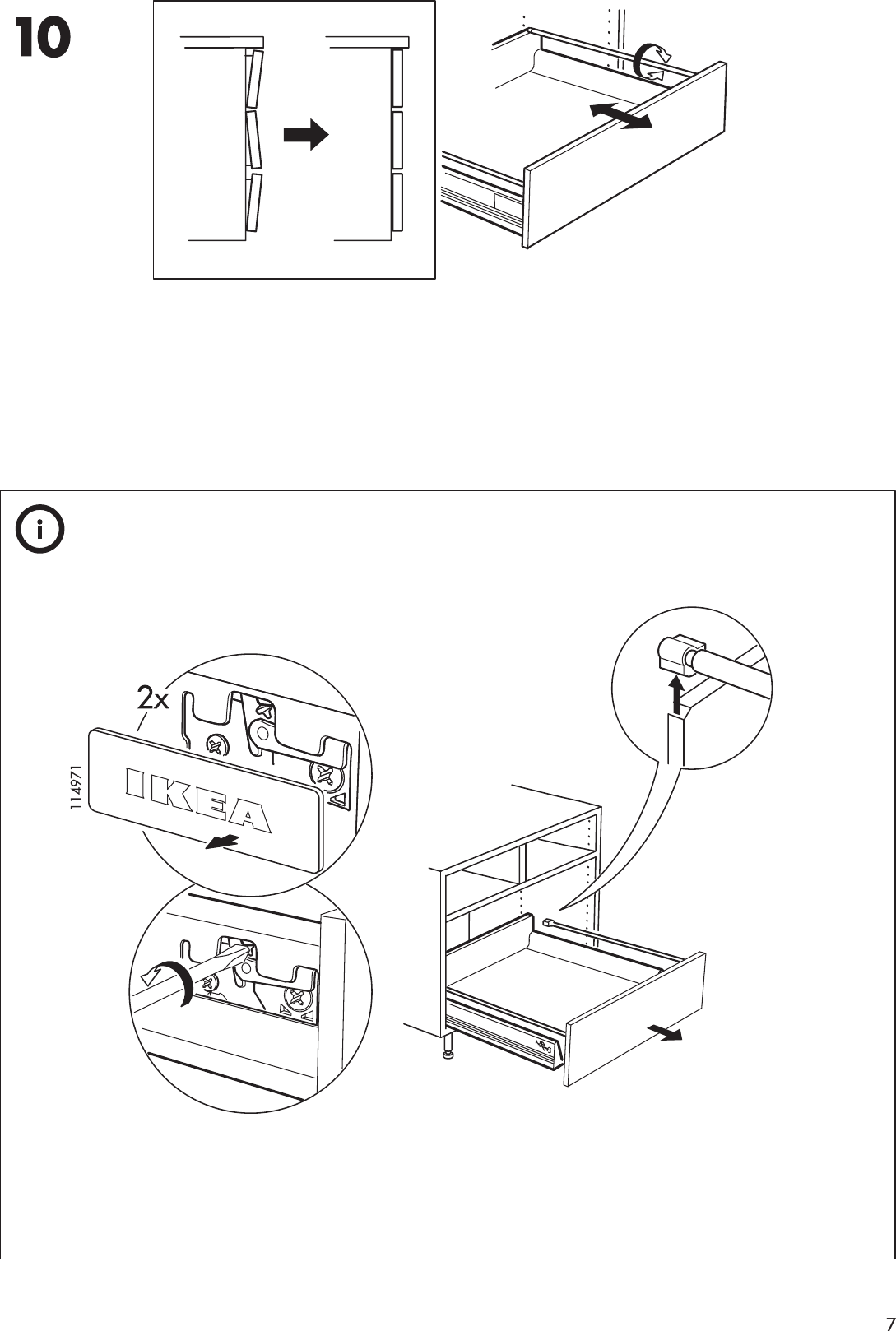 Ikea Rationell Deep Full Extending Drawer 18 Assembly Instruction