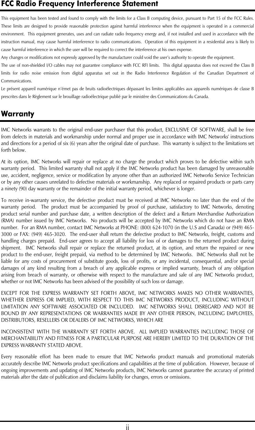 Imc Networks Imcv Switch Users Manual 52 80445 01 A0 Web