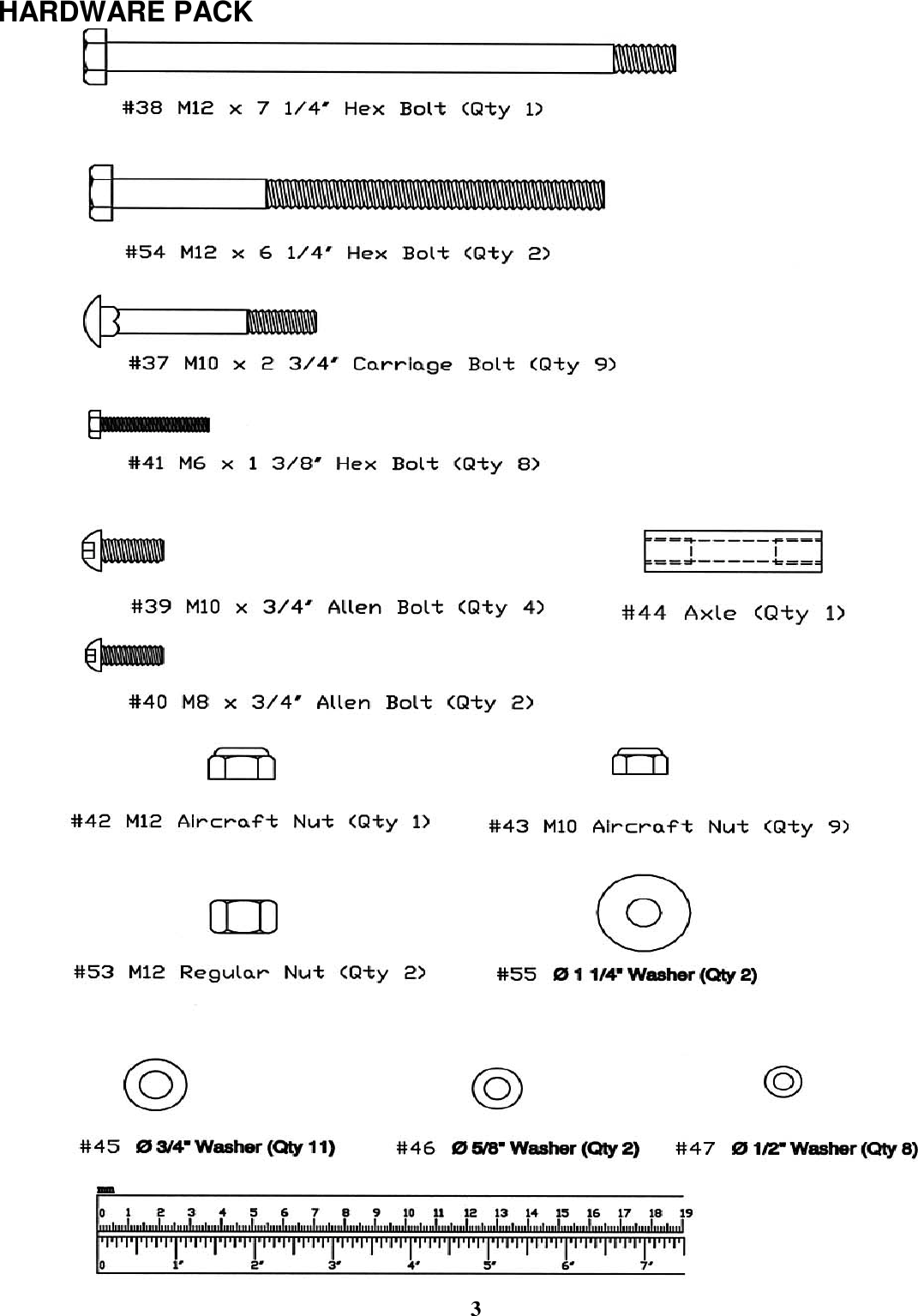 Impex Fitness Phc 700 Users Manual PARTS LIST