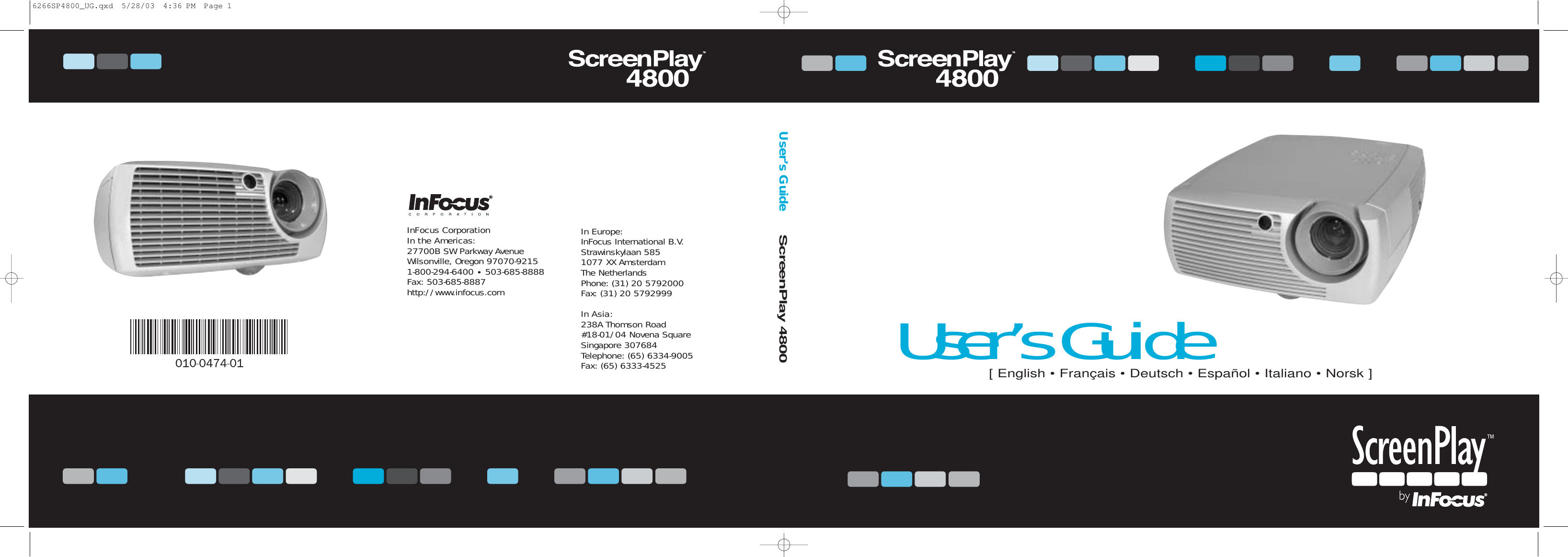 Infocus Screenplay 4800 Users Manual