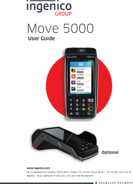 Ingenico M5000CL3GWIBT Mobile Payment terminal User Manual 900017771 ...
