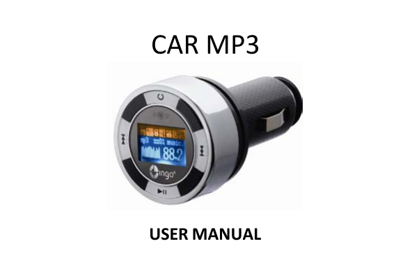 Ingo Car Mp3 Users Manual De Usuario