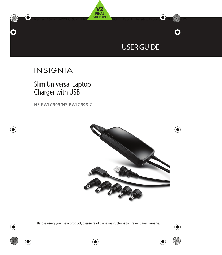 Insignia NS PWLC595 C_14 1283_MAN_V2_ENG User Manual To The 0a13cc93 ...