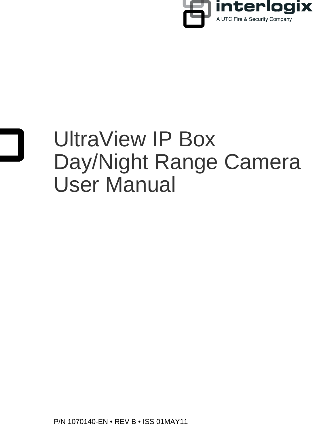 InterLogix 1070140 B Ultraview Ip Box Dn Camera User Manual En Day ...