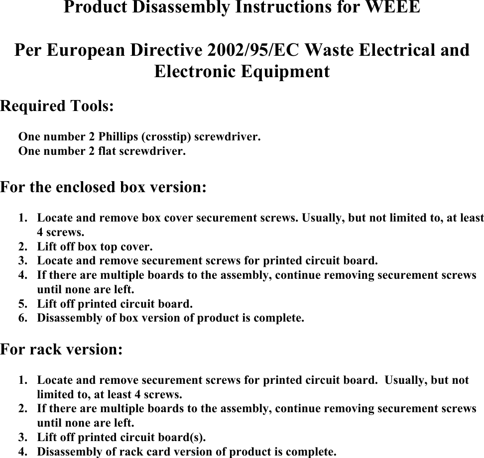 Warranty2 Ifs Vtvr4000 Series Install & Oper Instr