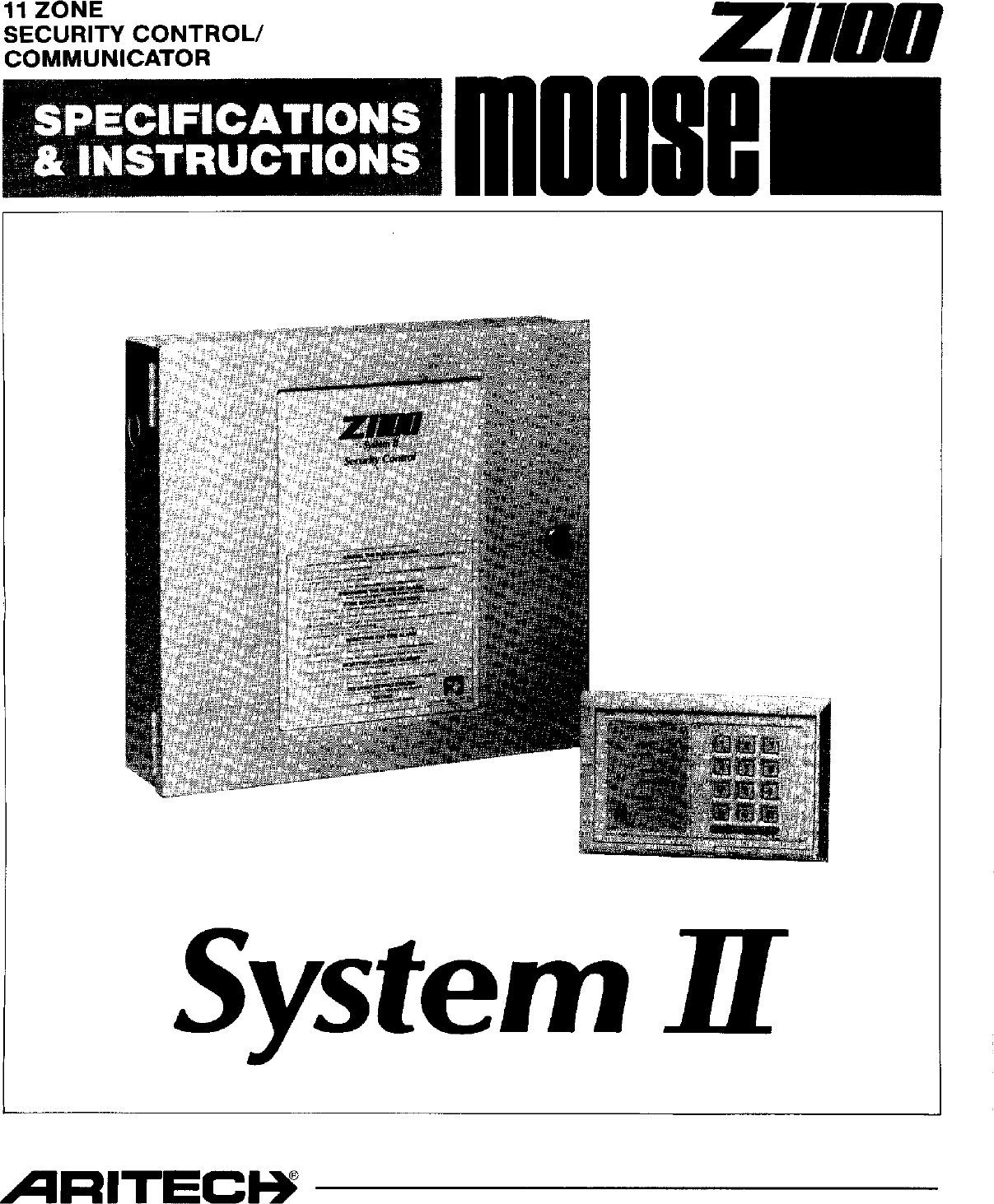 Print Z1100_II.DCX (53 Pages) Moose Z1100 System II Install Programming ...