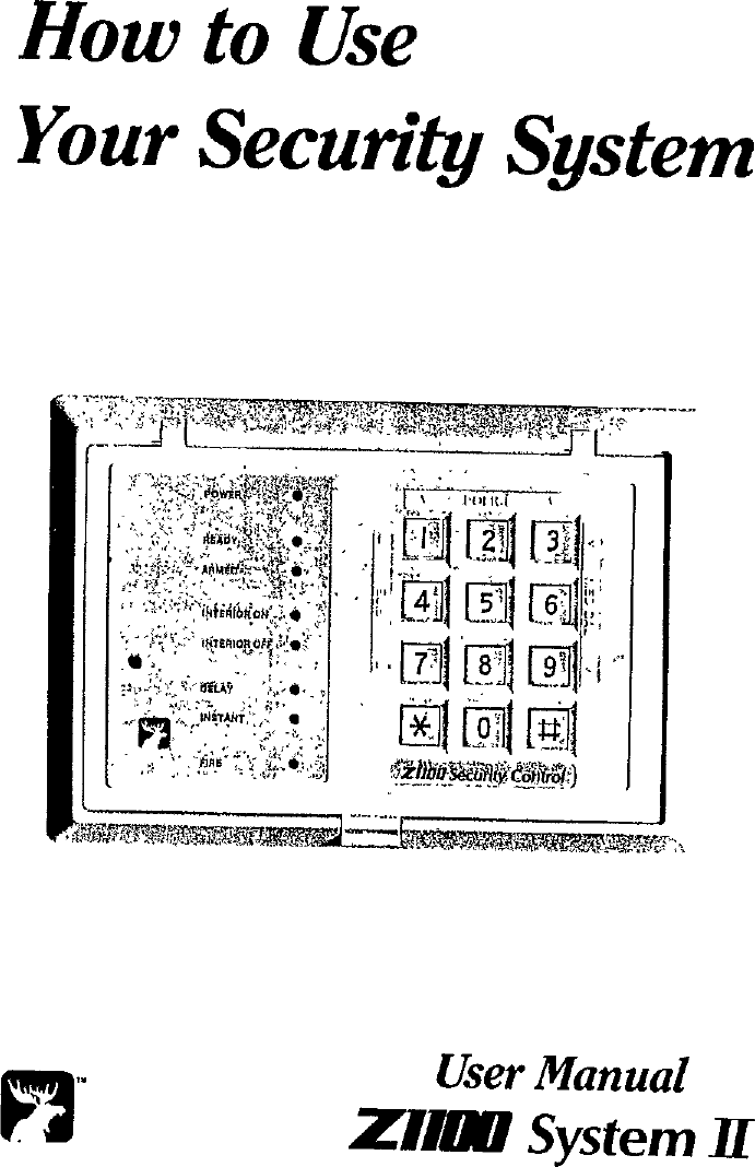 Print Z1100_~1.TIF (24 Pages) Moose Z1100 System II User Manual 1991