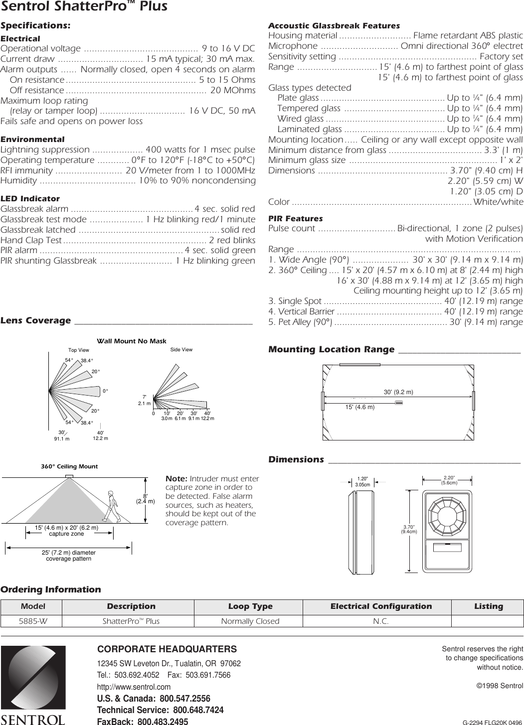 5885 PIB Sentrol Prd