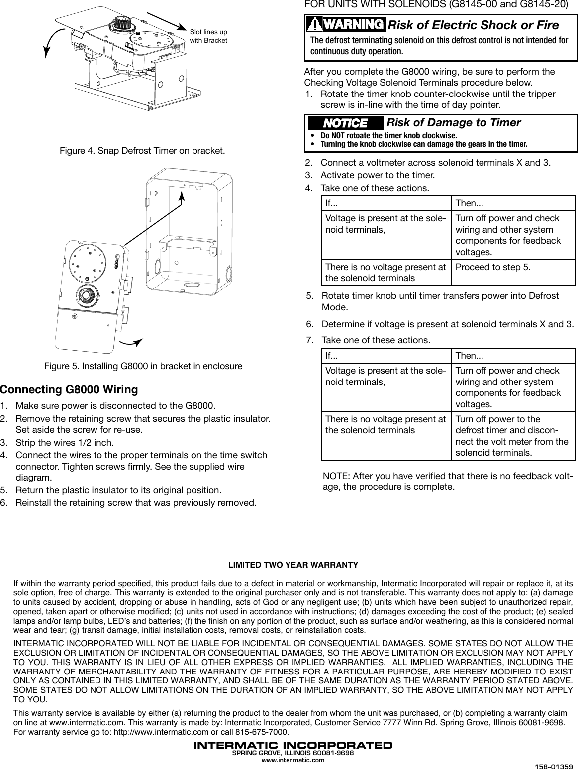 Intermatic G8000 Instructions Owner S Manual