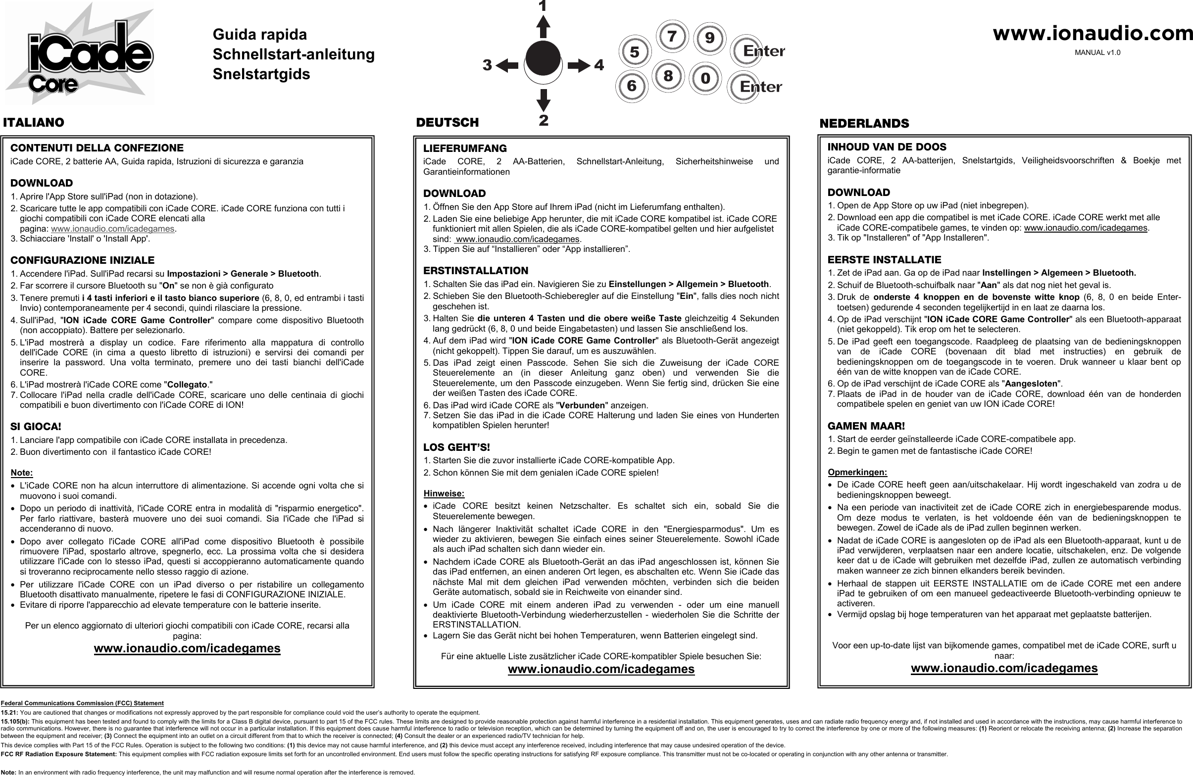 Ion Icade Core Quick Start Manual