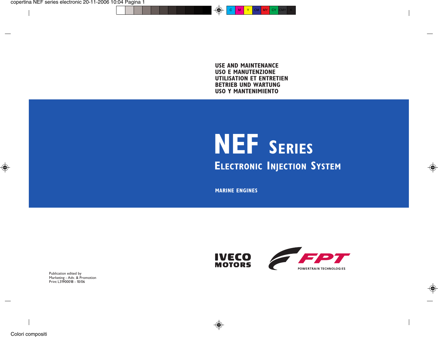 Iveco N60 Ent M37 Users Manual N4 N6 MARINO ELET_ENG