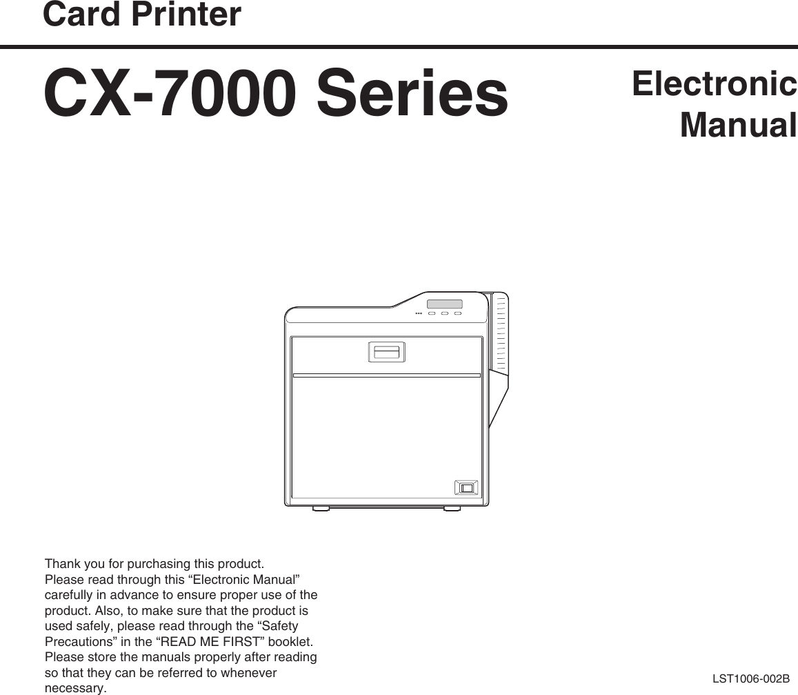 JVC CX 7000 User Manual LST1006 002B