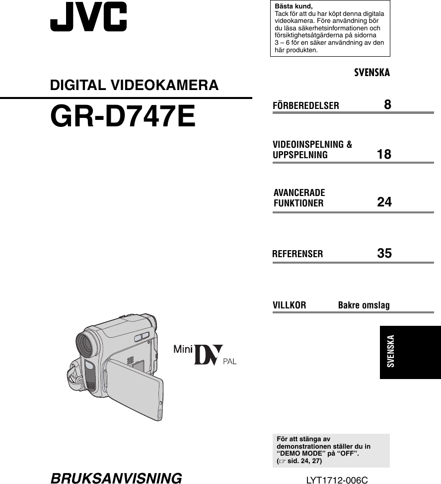 JVC GR D747EY D747E_SW User Manual LYT1712 006C SW