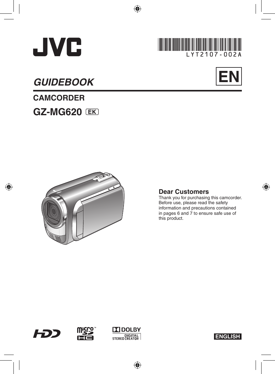 JVC GZ MG620EK M9E3 User Manual LYT2107 002A
