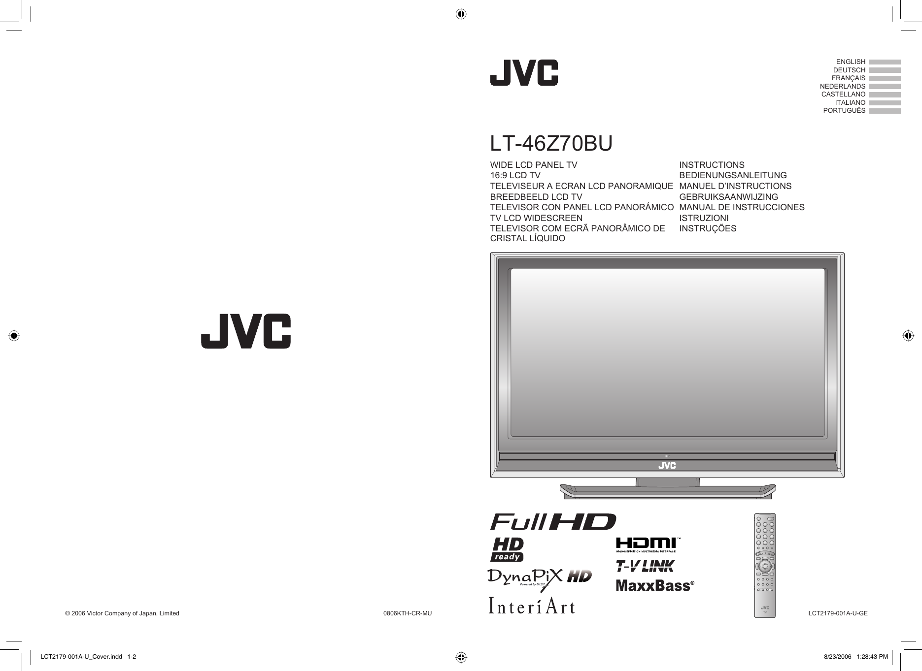 JVC LT 46Z70BU User Manual LCT2179 001A U GE