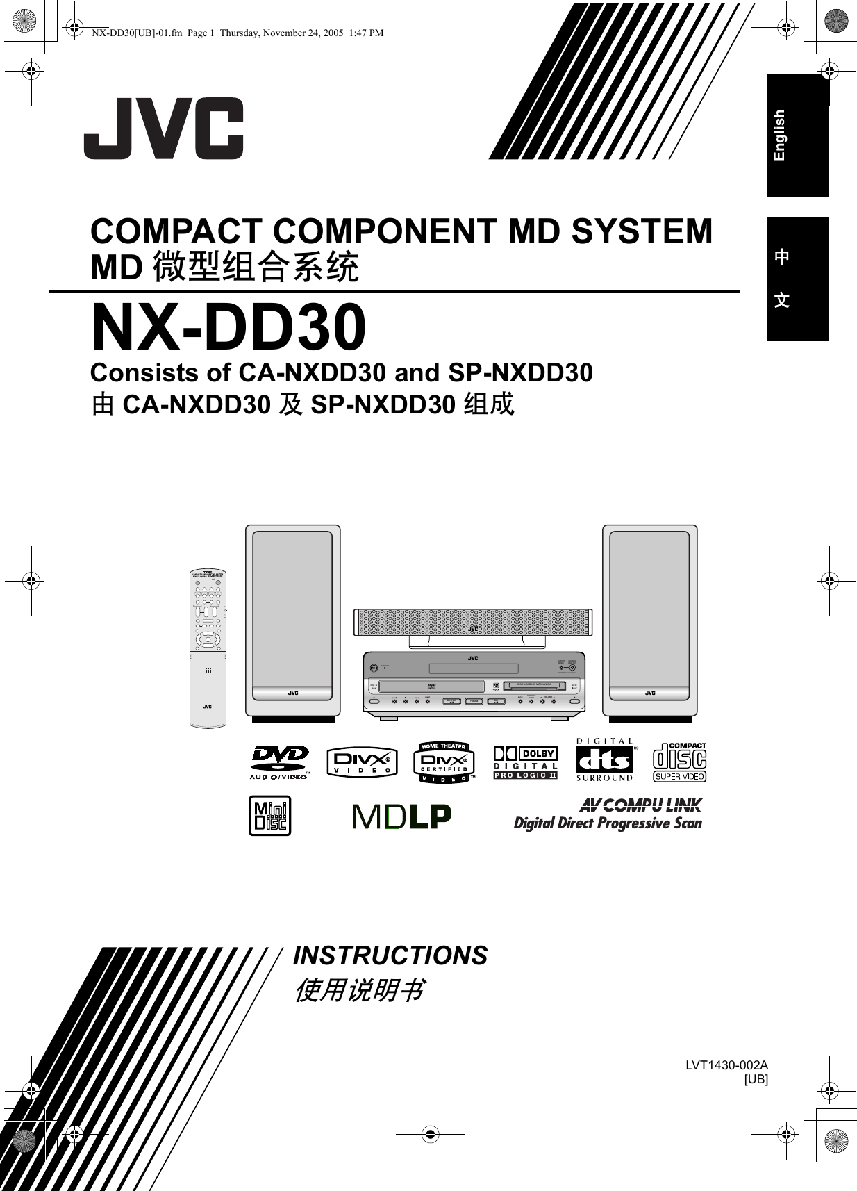 JVC NX DD30UB DD30_UB User Manual LVT1430 002A