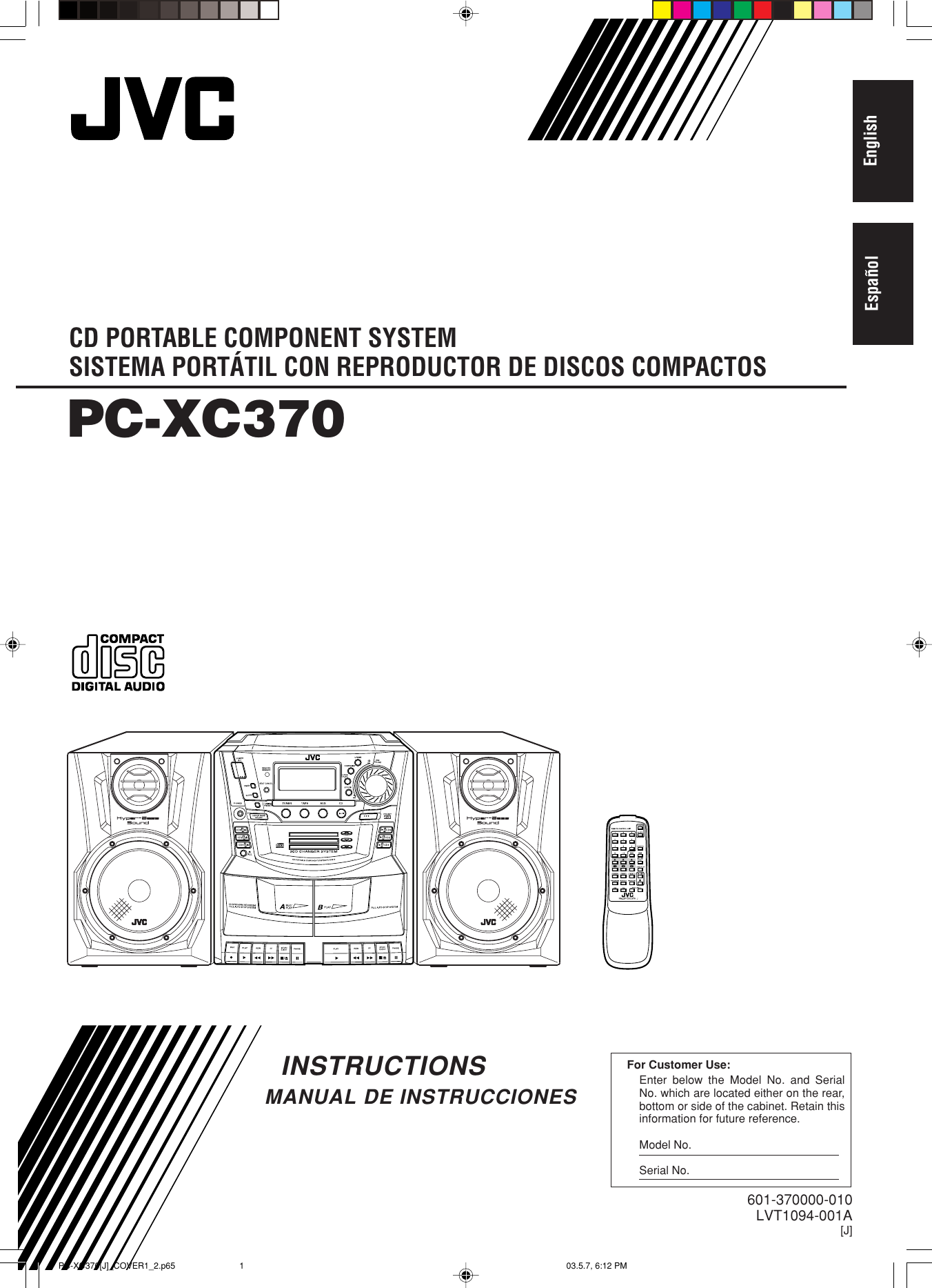 JVC PC XC370 XC370[J] User Manual LVT1094 001A