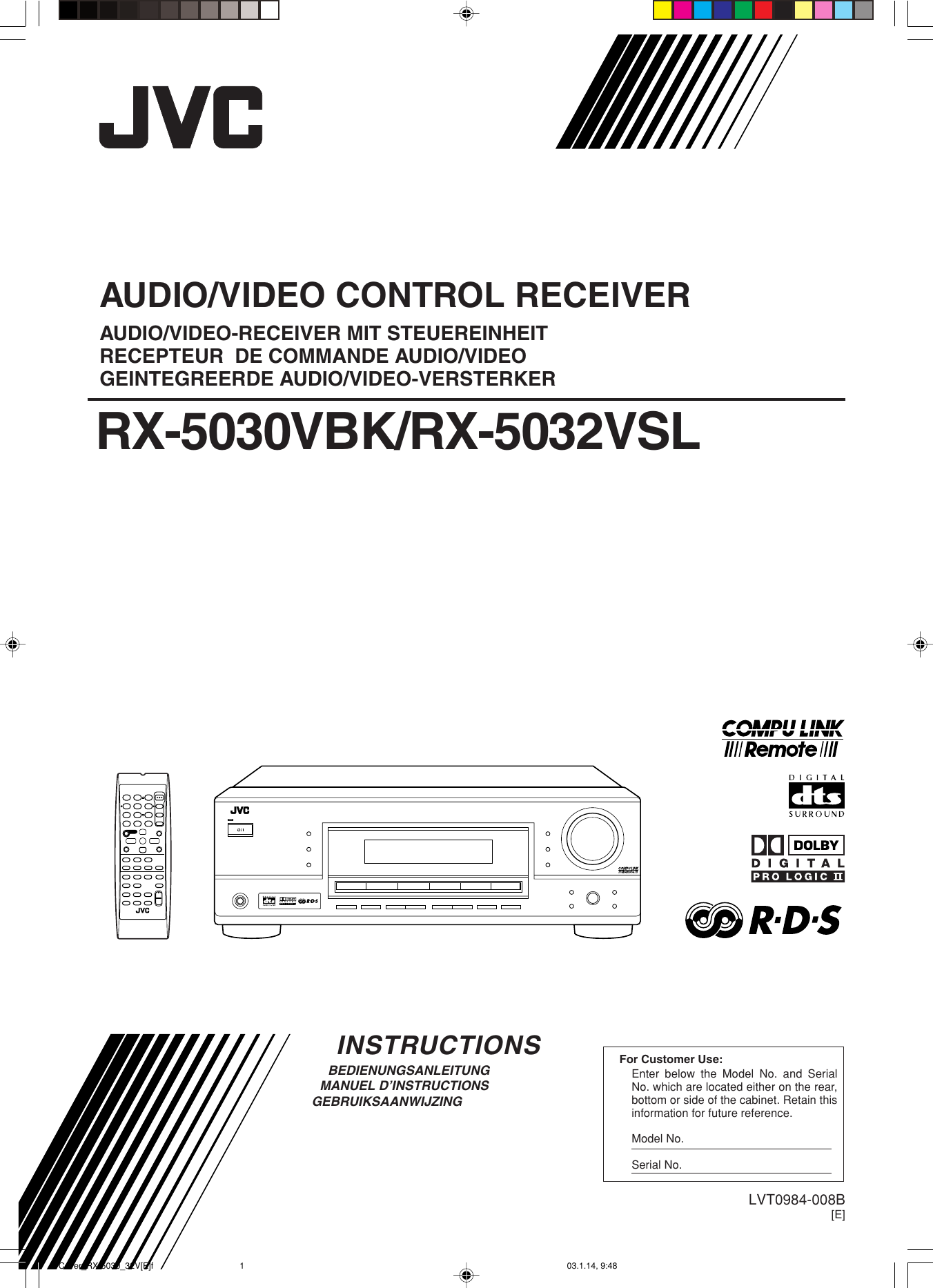 JVC RX 5030VBK Cover_RX 5030_32V[E]f User Manual LVT0984 008B