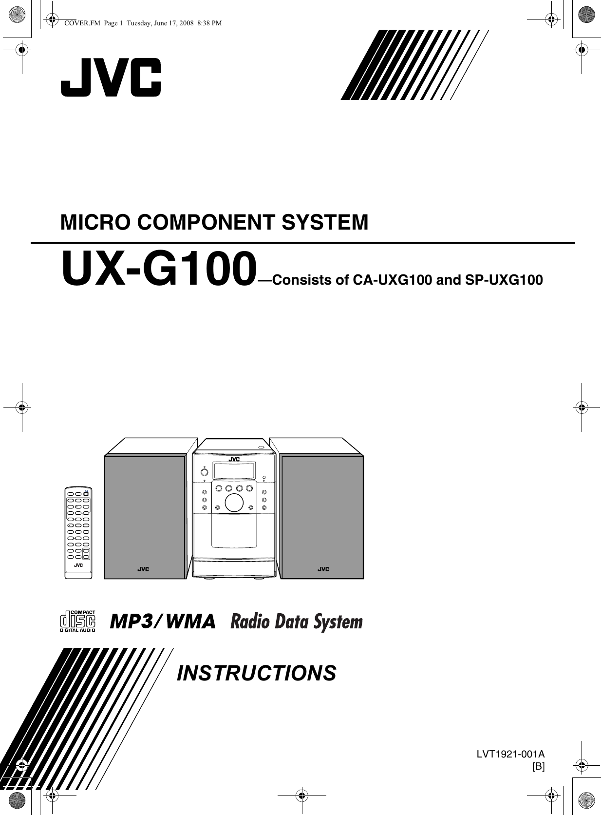 JVC UX G100B G100[B] User Manual LVT1921 001A