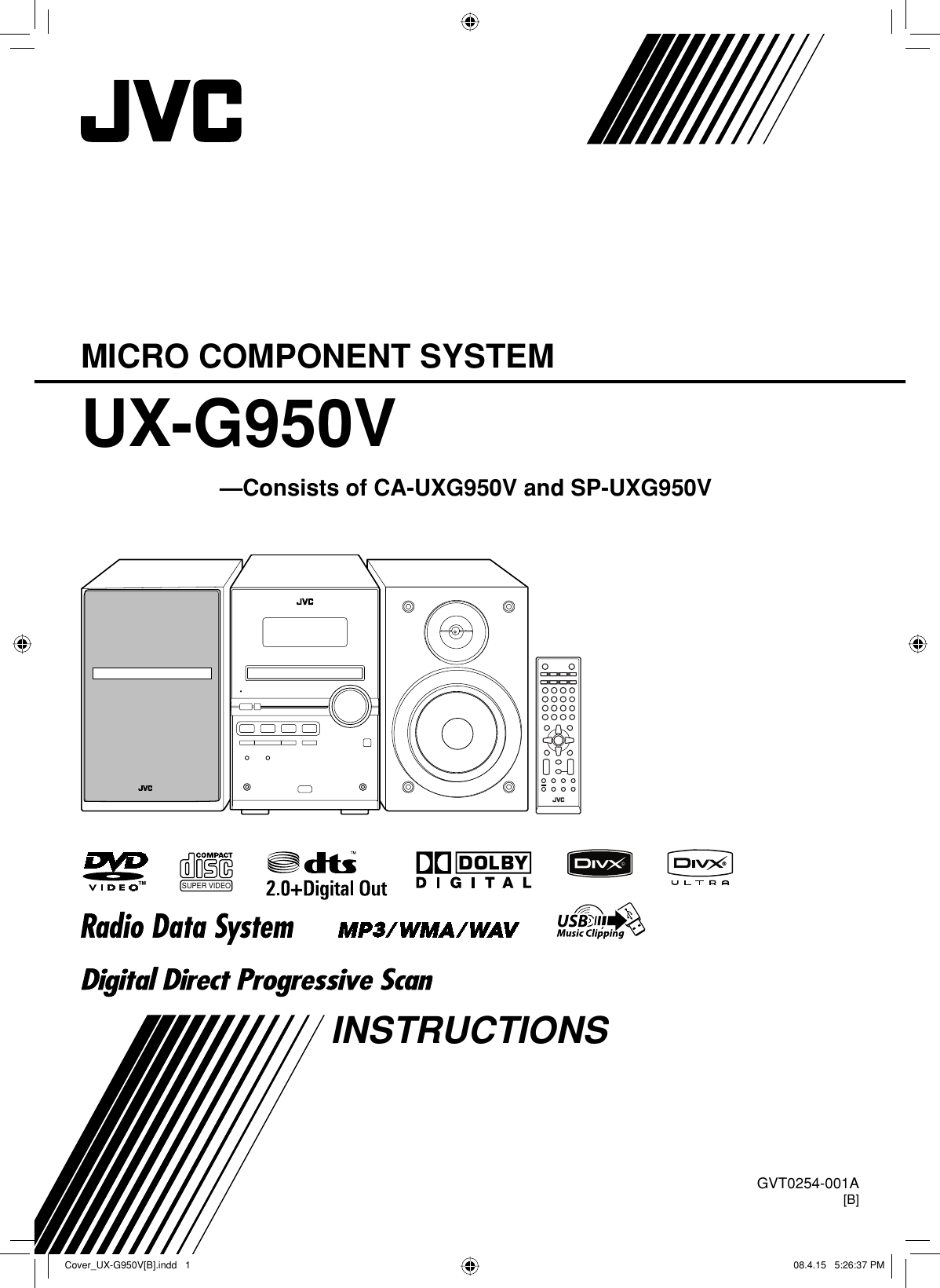 JVC UX G950VB G950V[B] User Manual GVT0254 001A