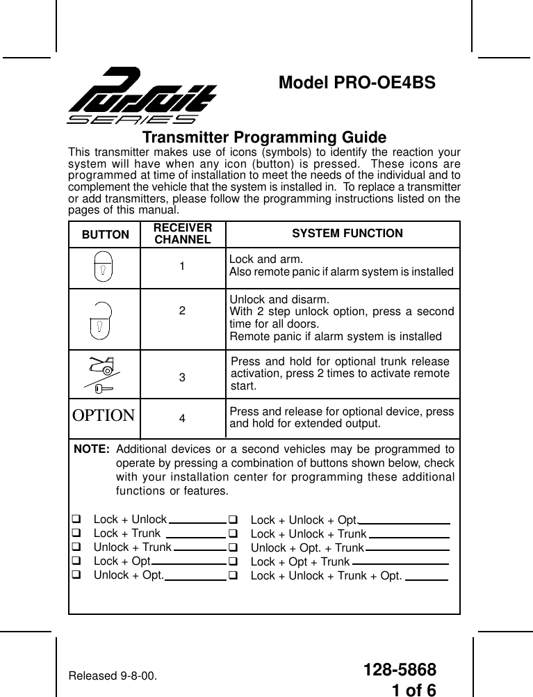 Jamo Pro Oe4Bs Users Manual 1285868