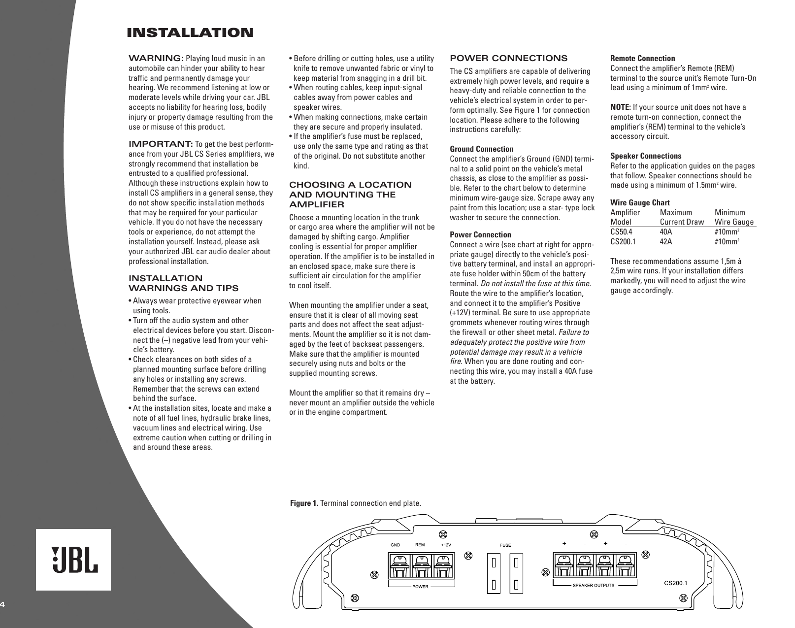 Jbl Cs200 1 Users Manual 20235_cs200_ENGelsk