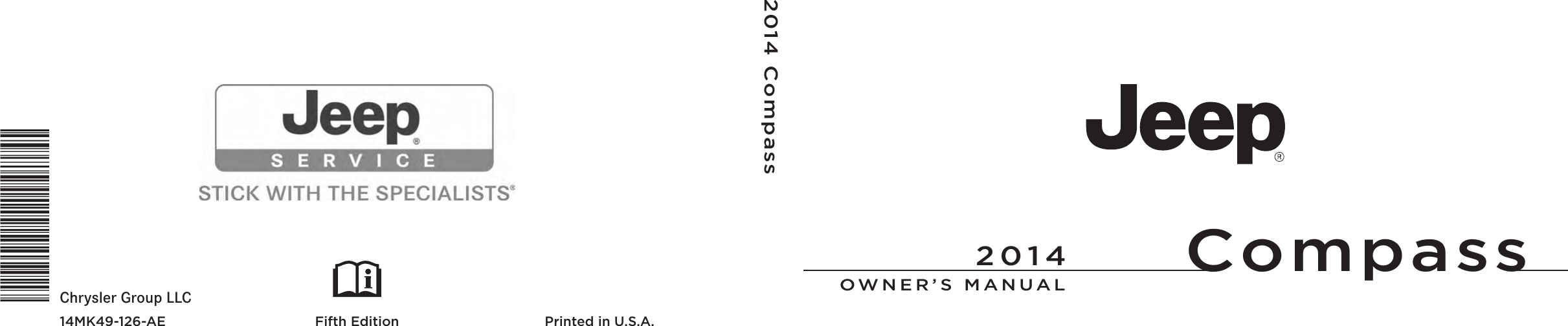 Jeep 2014 Compass Owners Manual Owner's