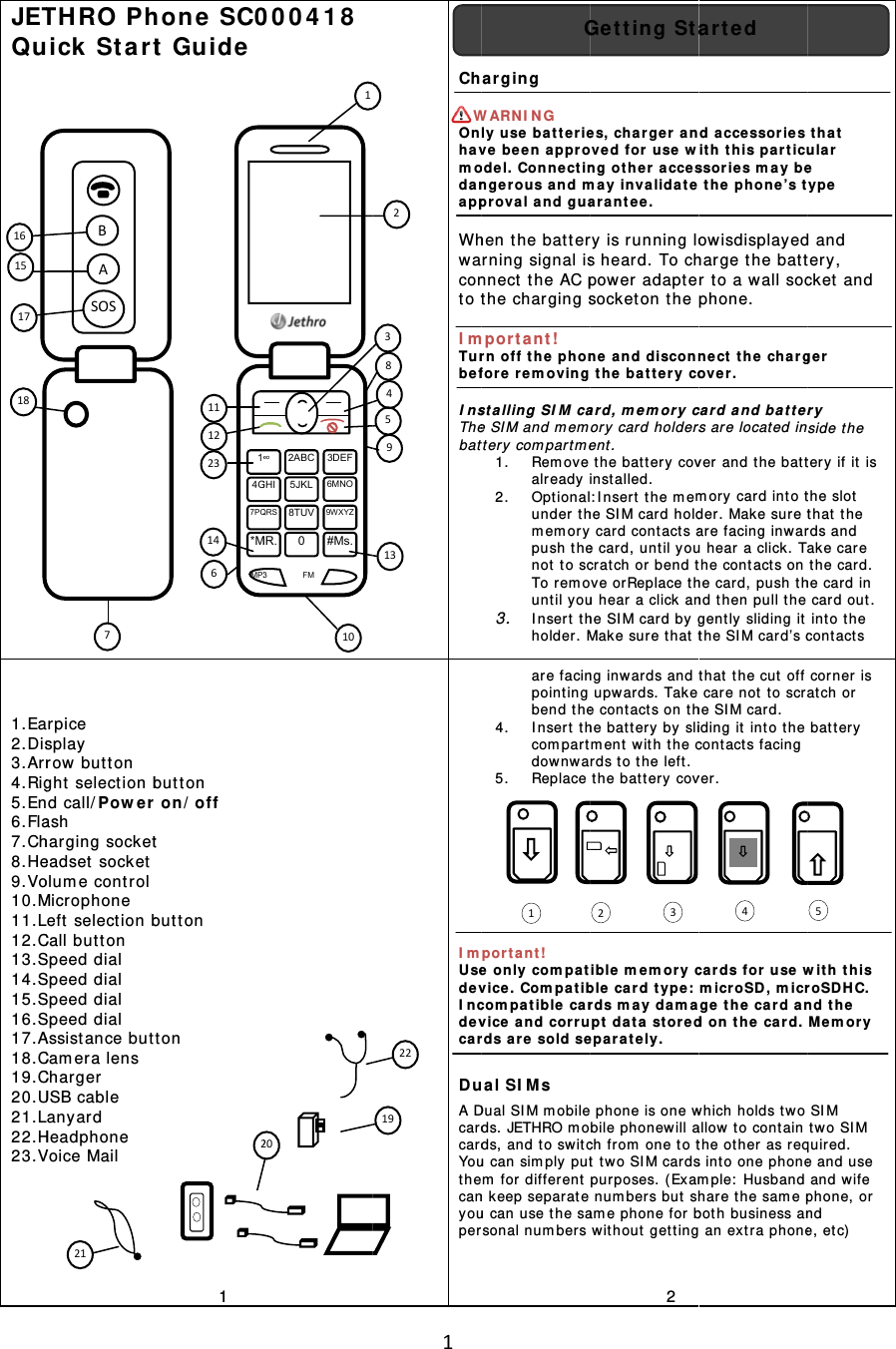 Jethro SC000418 Mobile Phone User Manual 1 user s manualx