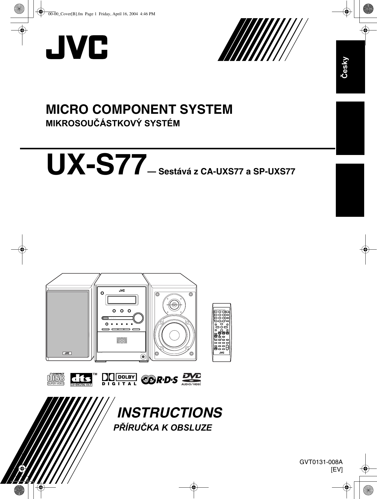 Jvc Ca Uxs77 Users Manual 00 00_Cover[B]