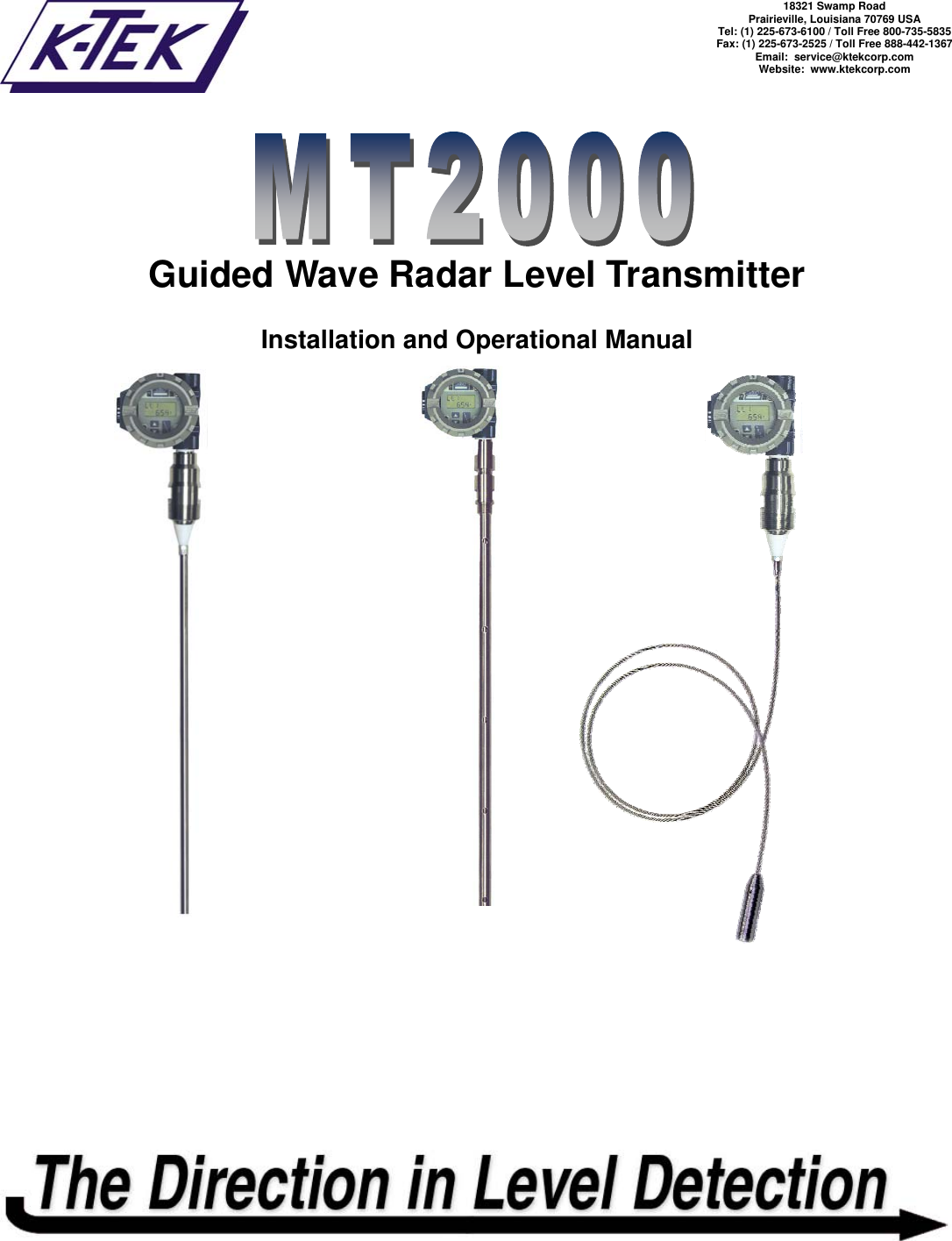 K Tec Mt2000 Users Manual 0200 1 Rev F (10 2007)