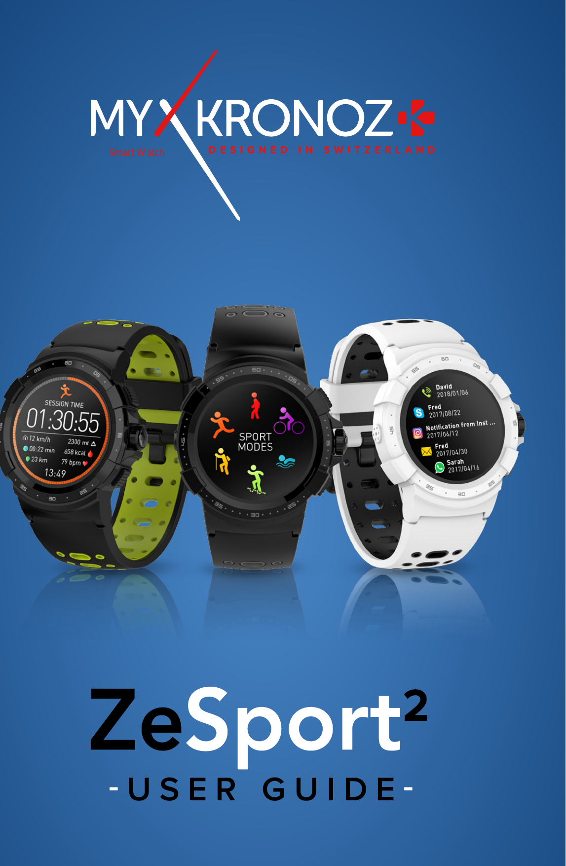 KRONOZ ZSP2 Smart Watch User Manual