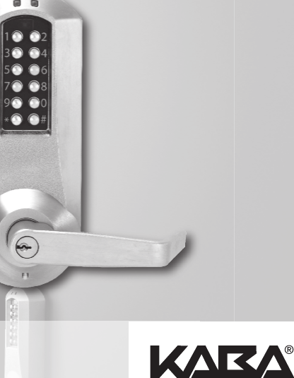 Kaba Access Installation Instructions E Plex Electronic Pushbutton Lock ...