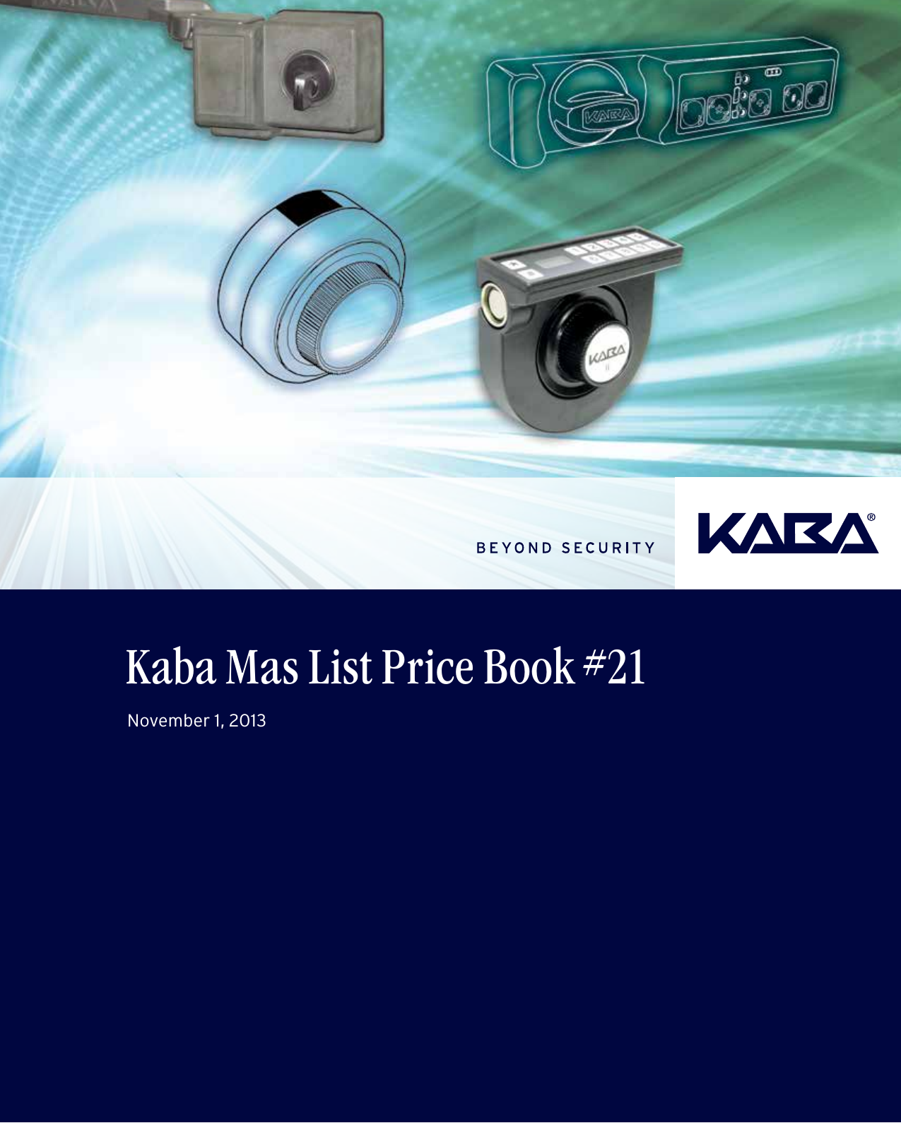 Kaba Mas Price Book Pricelist21Rev A