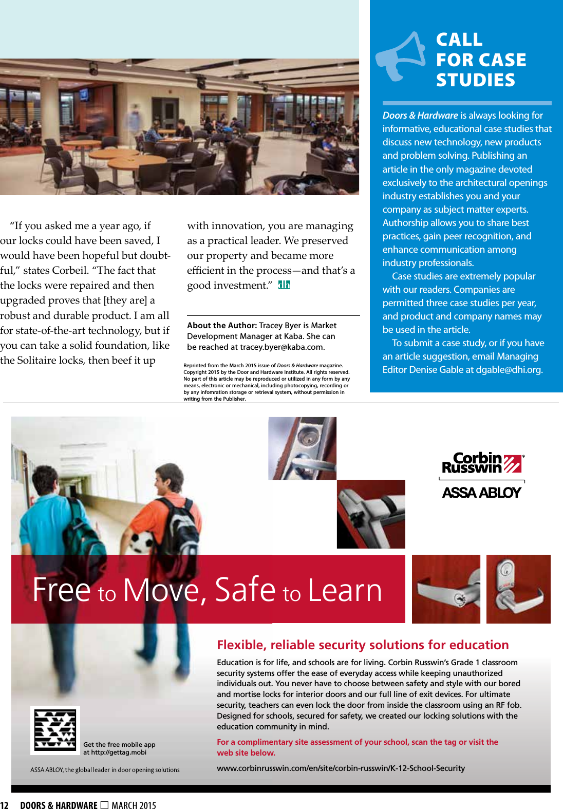 Kaba Champlain College Saint Lambert's Upgraded Access Control System ...