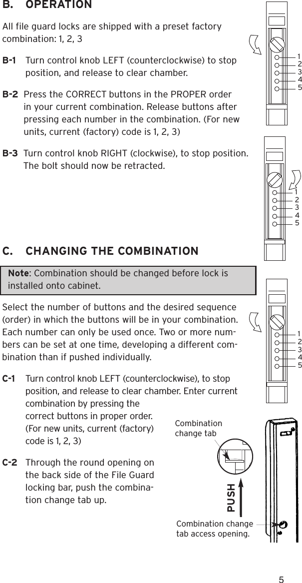 Kaba Installation Fileguard Instructions PKG3133