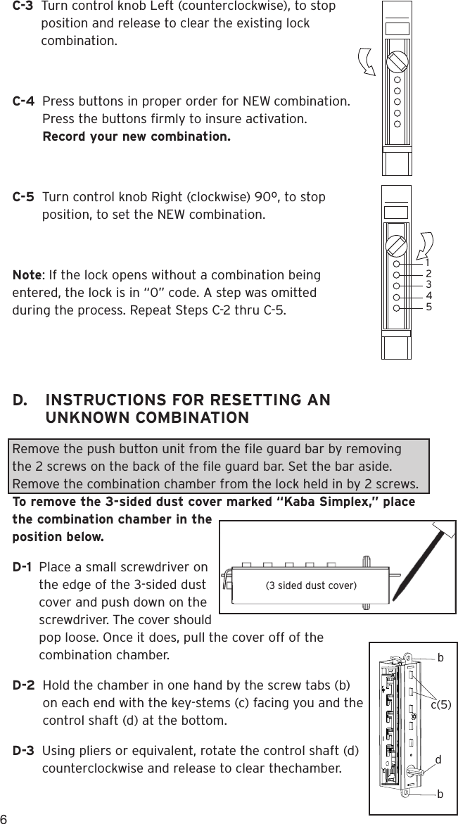 Kaba Installation Fileguard Instructions PKG3133