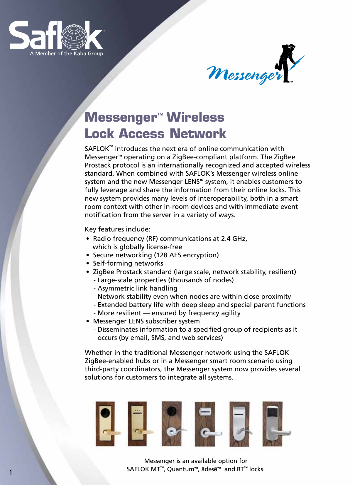 Kaba Messenger Lens Brochure