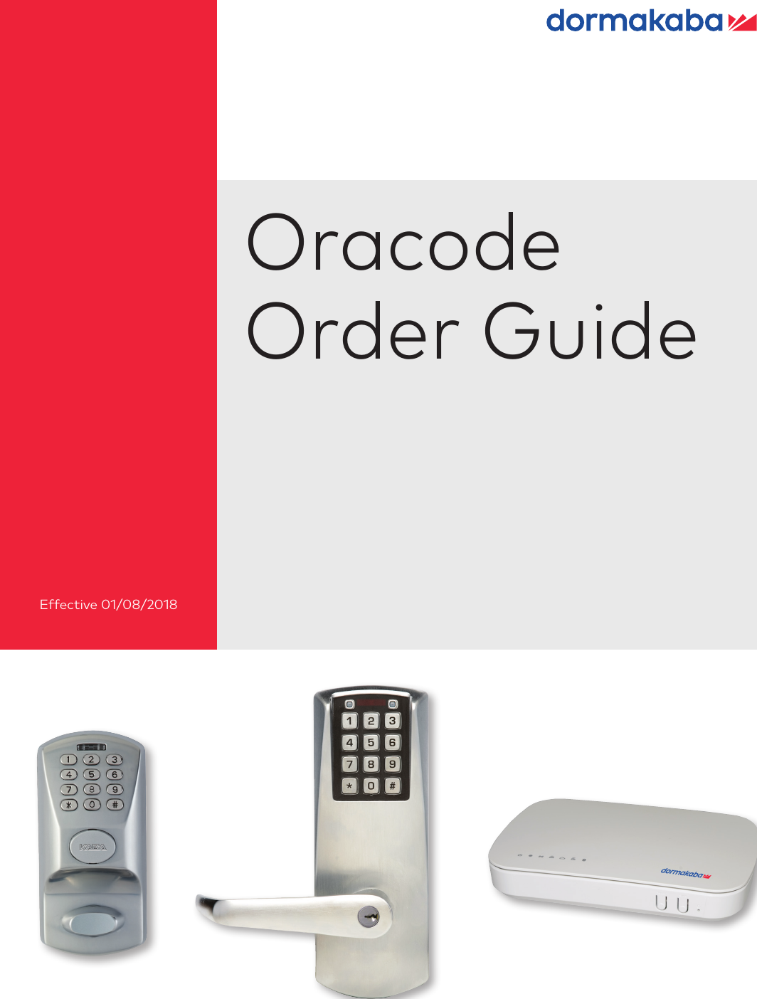 Kaba Oracode Order Guide [M3400] m3400