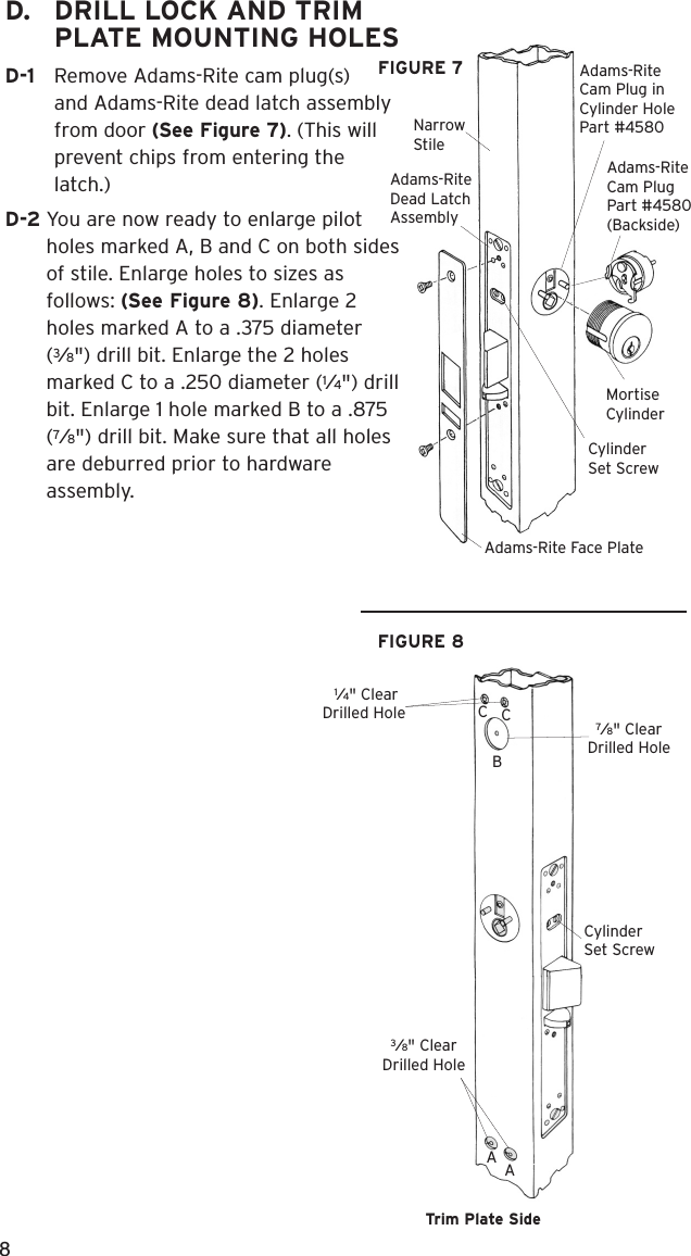 Kaba Installation Instructions Simplex 3000 Drive Assembly PKG2582
